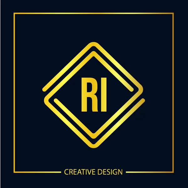 Ri logo design imágenes de stock de arte vectorial | Depositphotos
