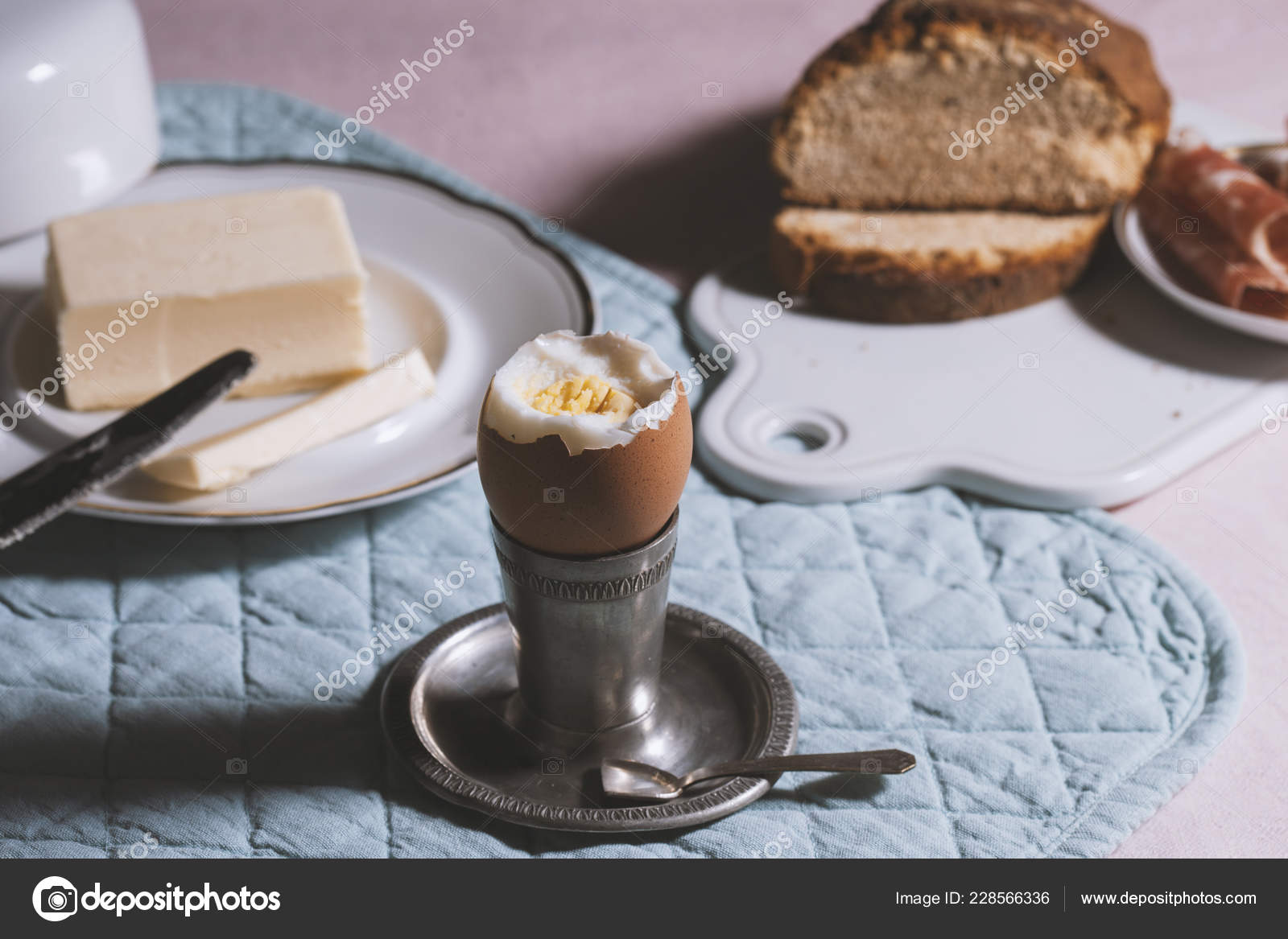 Egg Butter Bread Traditional Breakfast Stock Photo by ©OlesyaKuzina ...