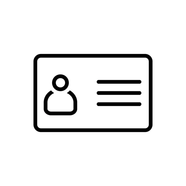 Solid Black Icon Identity Card Stock Vector Image by ©creativepriyanka ...