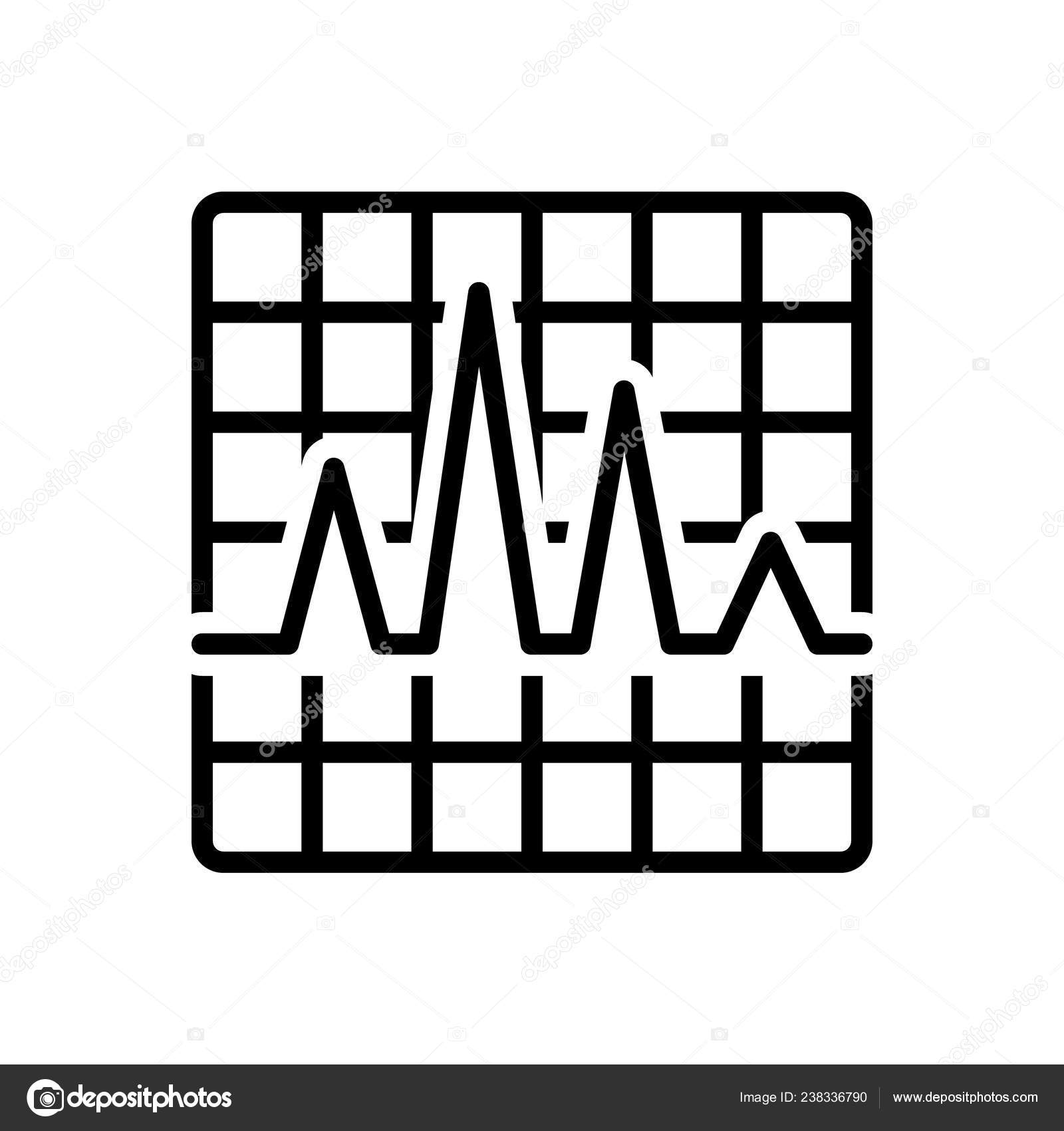 Black Line Icon Chromatography Chromatograpy Stock Vector Image by ...