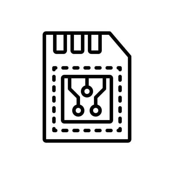 Circuit board line,cpu,chip icon logo illustration vector — Stock ...