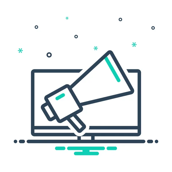 Icono del color de la mezcla para la publicidad infomercial 2024