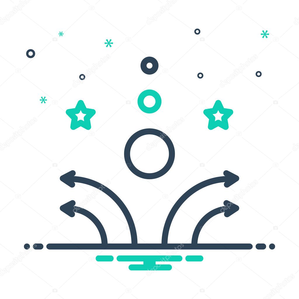 Icono de color de mezcla para indirecta no observada 2024