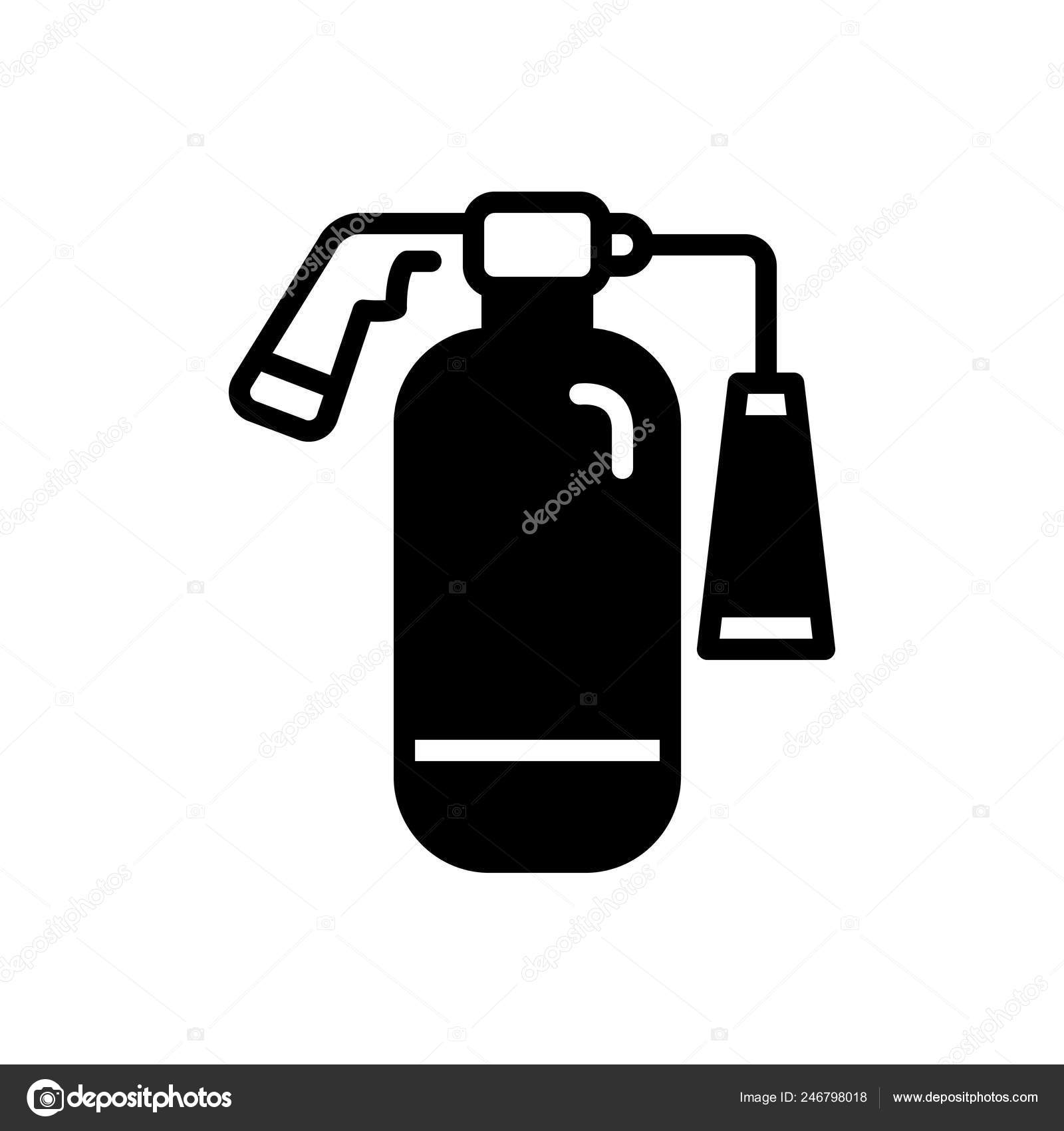 Solid Black Icon Fire Extinguisher Stock Vector Image by ©creativepriyanka #246798018