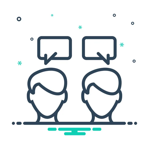 Conversación comic imágenes de stock de arte vectorial | Depositphotos