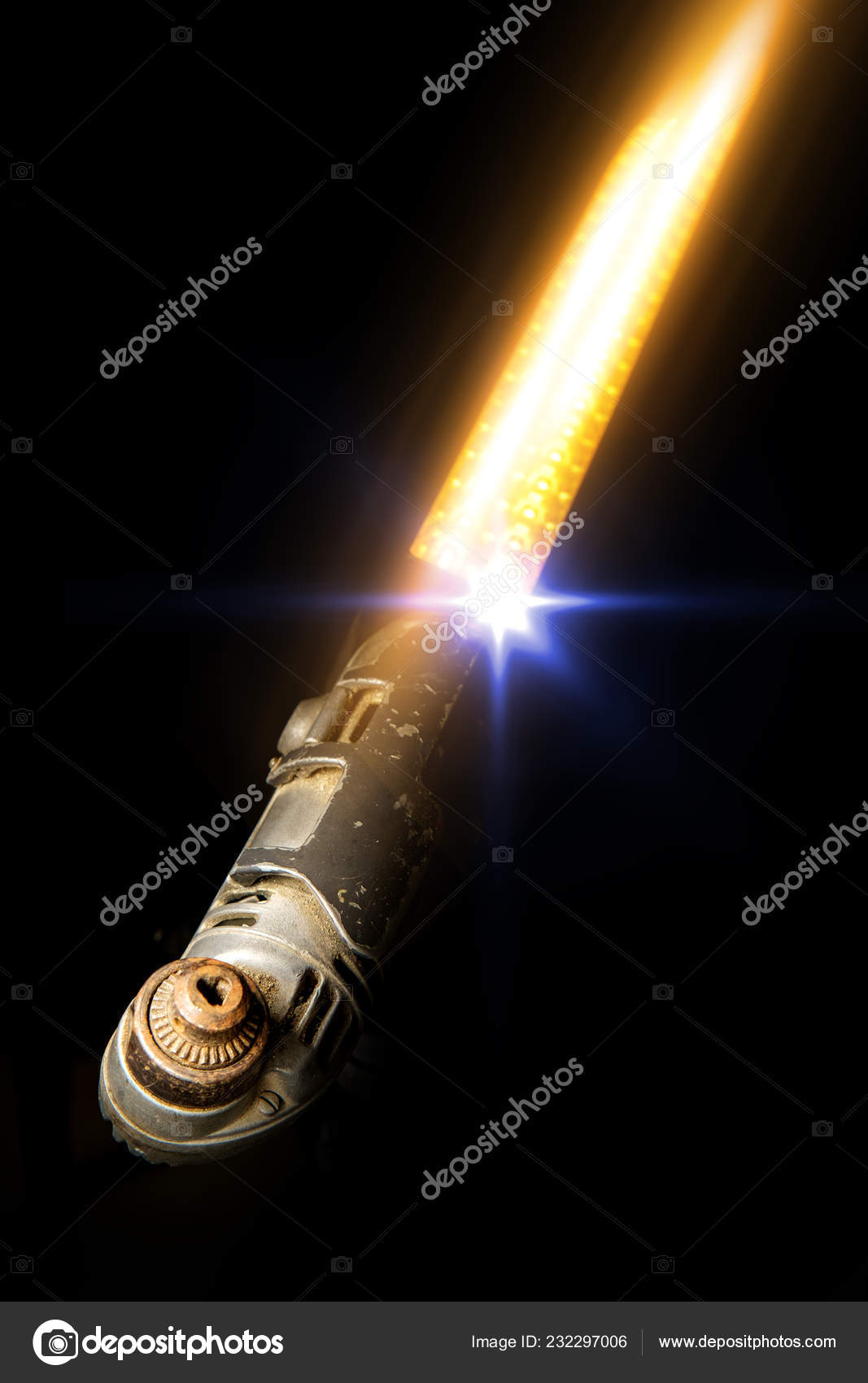 Futuristic Magic Light Laser Sword Science Fiction Weapon Concept ...