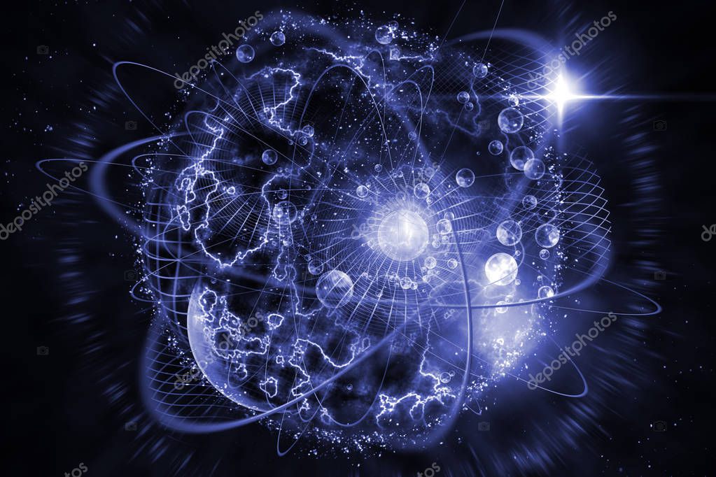 Ilustraci n de part culas at micas 3D 2024