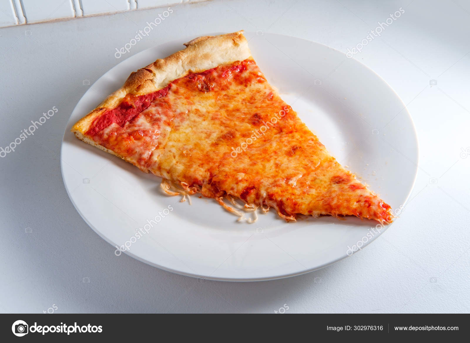 Plain Cheese Pizza Slice
