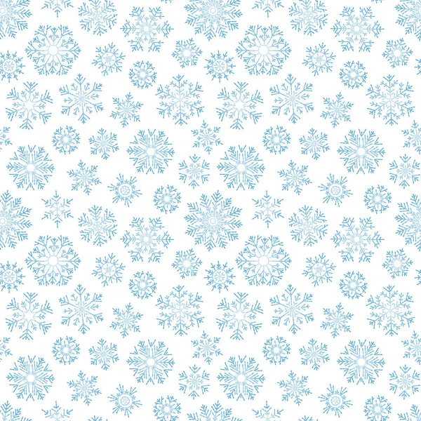 Snowflake Texture Seamless Pattern Background — Stock Vector ...
