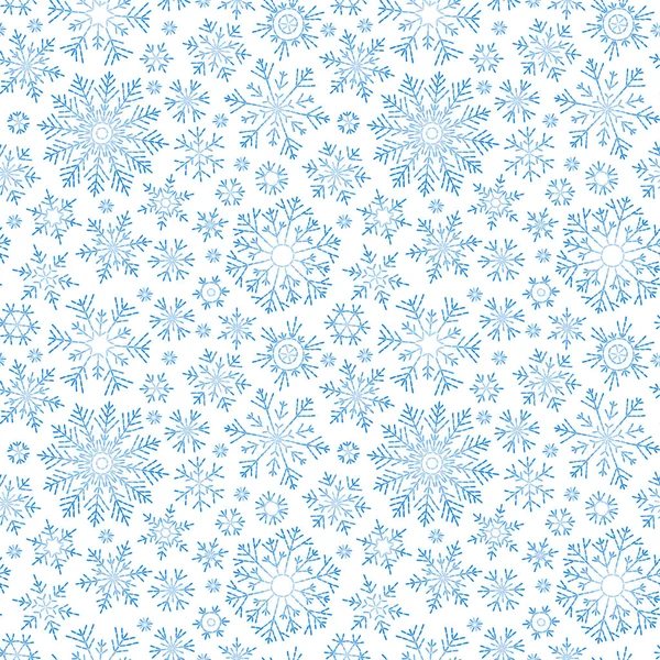 Snowflake Texture Seamless Pattern Background — Stock Vector ...