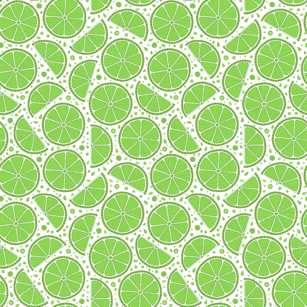 Fruit background. Lime slices pattern. Stock Vector by ©karpenyuk 312030526