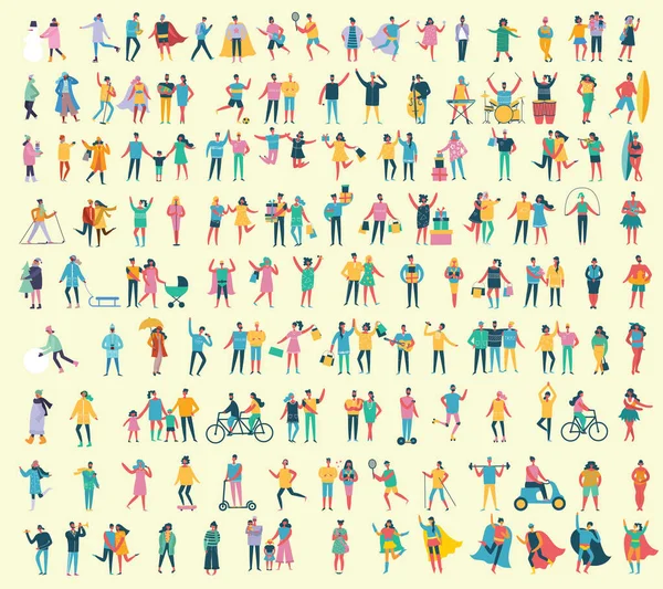 Colored people Vector Art Stock Images | Depositphotos