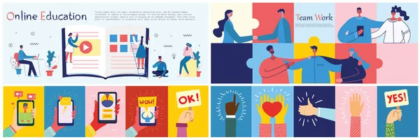 Learning Language Training Center Icon Set Stock Vector Image by ...