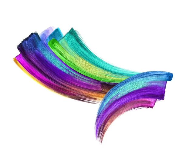 Digital illustration, neon brush stroke isolated on white background ...