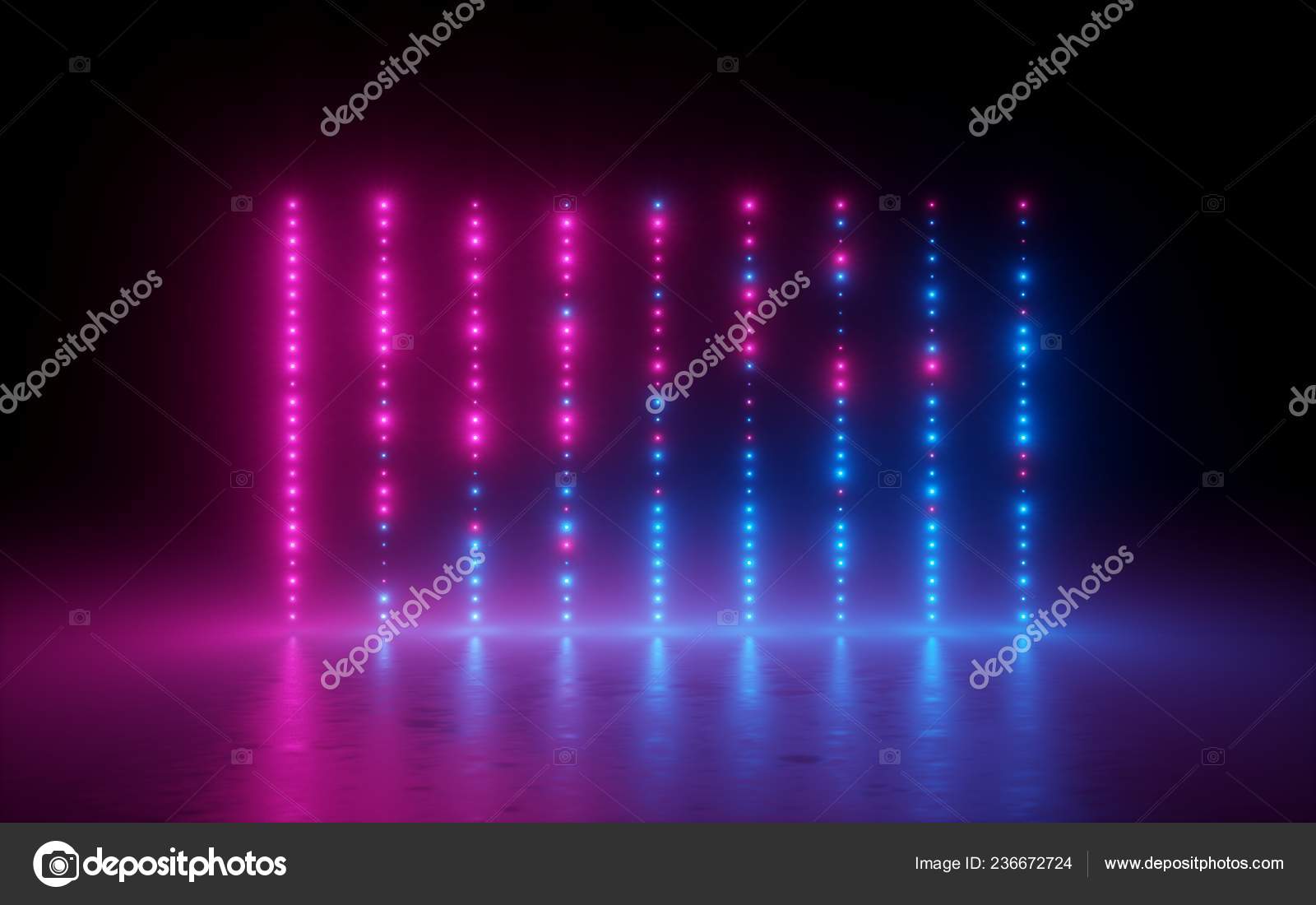 Render Abstract Background Screen Pixels Glowing Dots Neon Lights ...
