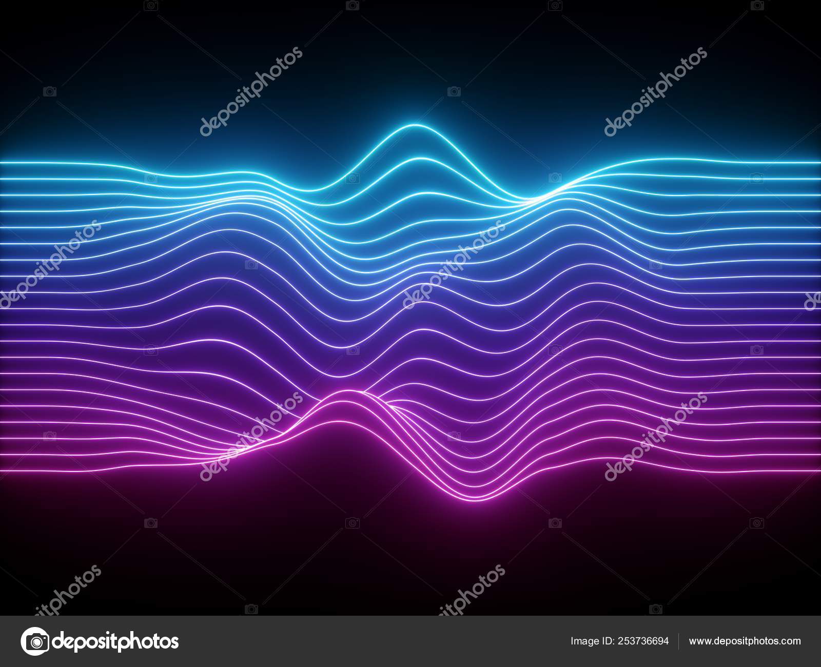 Electronic Music Wave Wallpaper