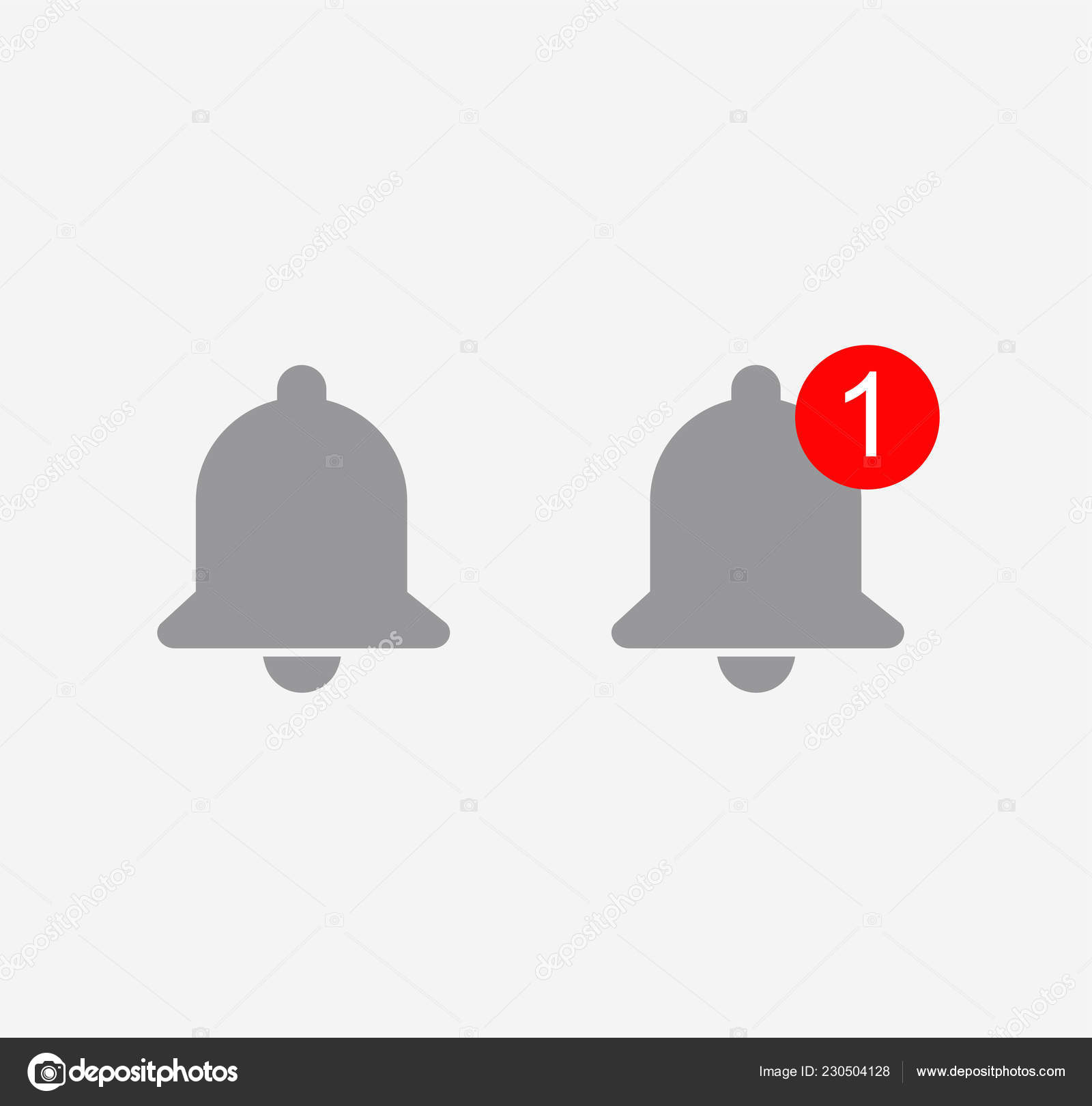 Youtube Bell Icon Vector Bell Youtube Notification Youtube Bell Gray ...