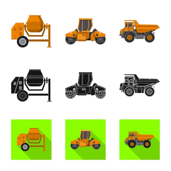 Excavator labels imágenes de stock de arte vectorial | Depositphotos