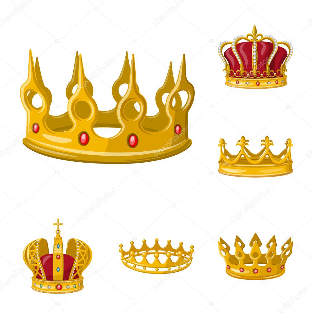 Ilustraci n vectorial de la monarqu a y el s mbolo del oro. Colecci n de ilustraci n vectorial ...
