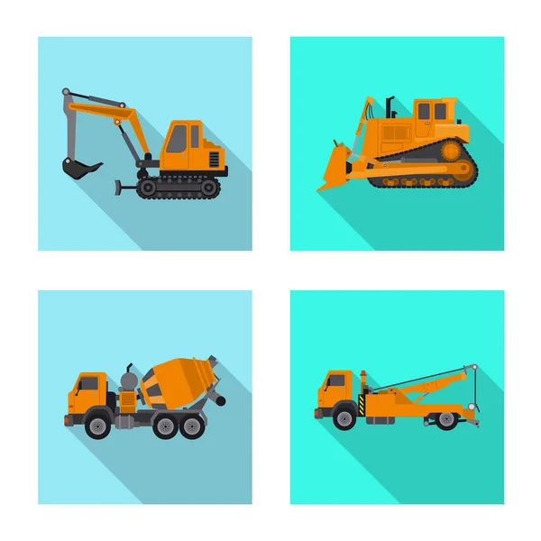 Excavator labels imágenes de stock de arte vectorial | Depositphotos