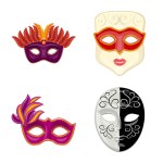 Carnival Masks Stock Vector Image by ©dayzeren #5494085
