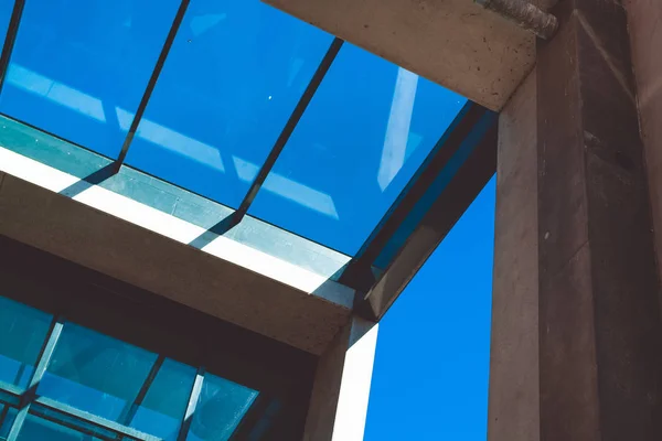 Modern glass architecture. Geometry and lines. - Stock Image - Everypixel