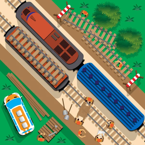 Train top view Vector Art Stock Images | Depositphotos