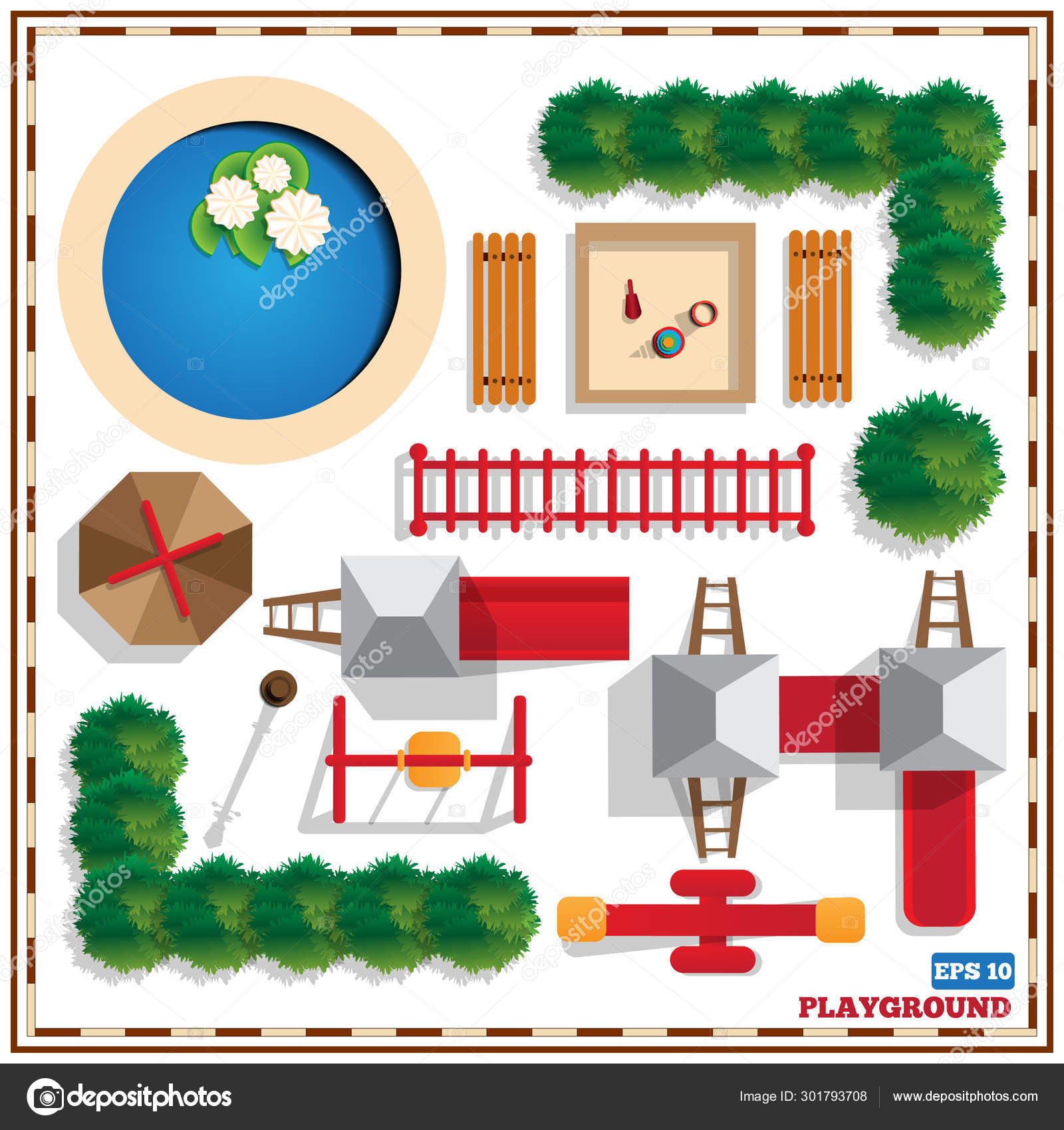 A set of playground elements. Stock Vector by ©caryblade 301793708