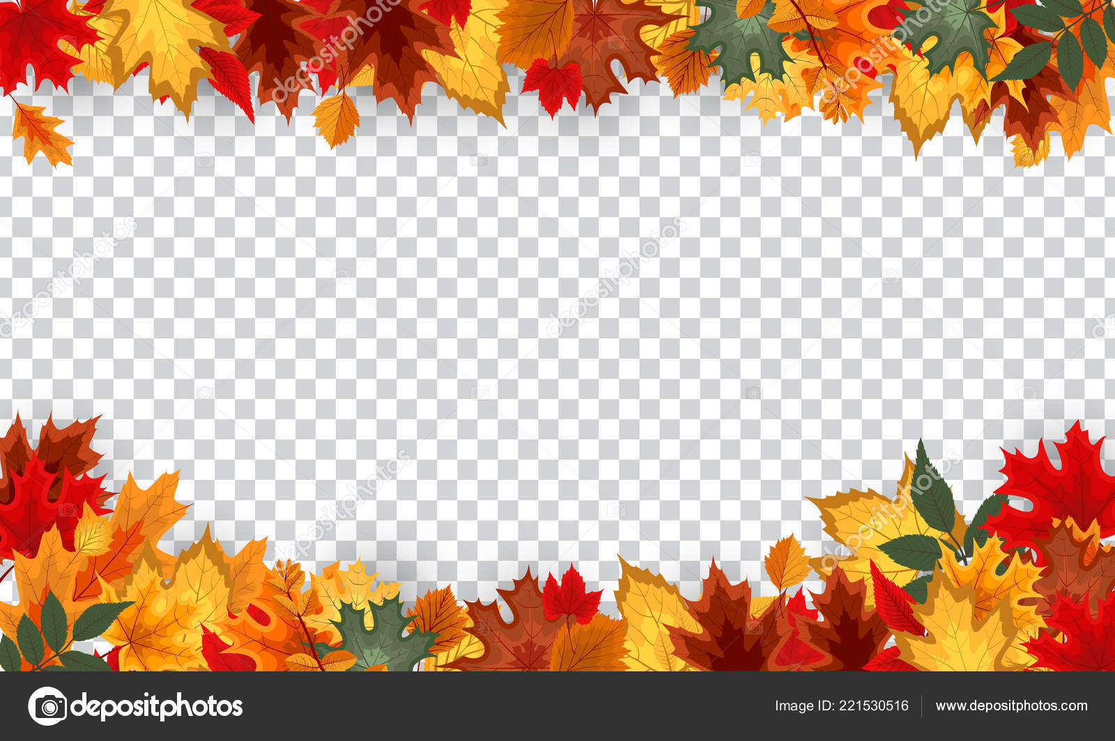 Fall Leaves Clip Art Border