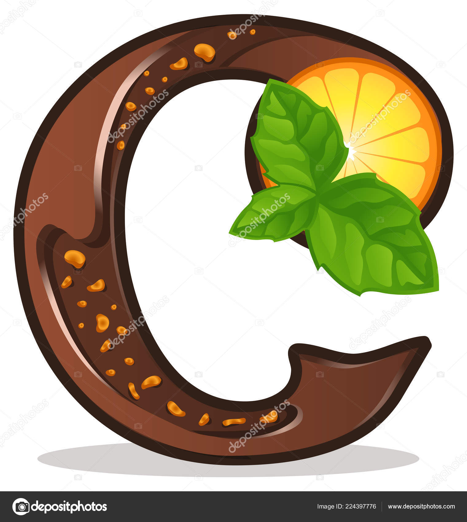 Cards Children Learning Alphabet Letter Chocolate Form Candies Cakes ...