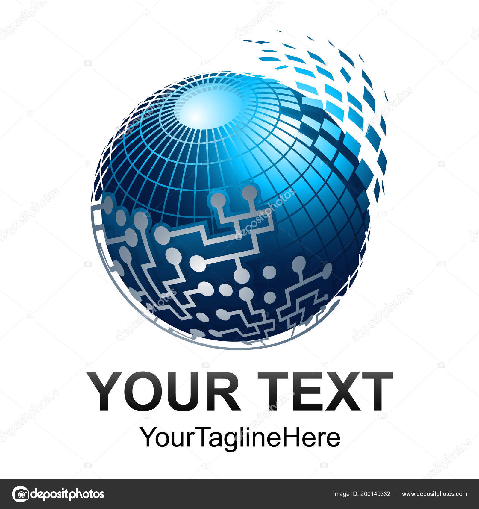 3d Globe Logo Design