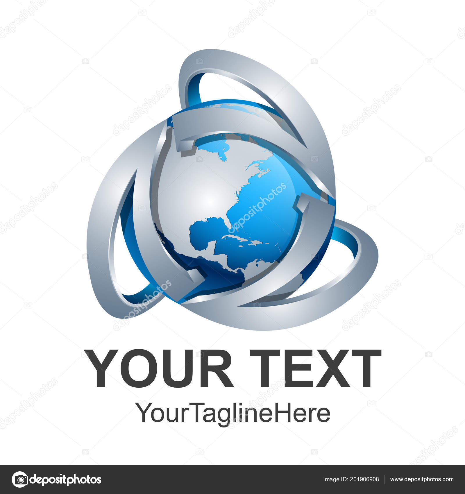 World Globe Logo Design