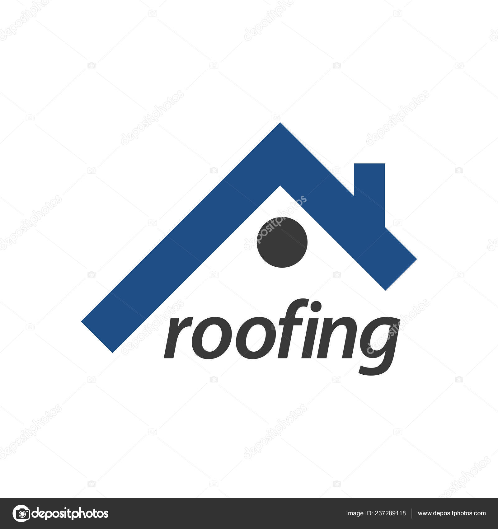 Diseño Del Concepto Logo Techos Símbolo Gráfico Plantilla Elemento ...