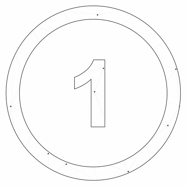 Number One Outline Printable
