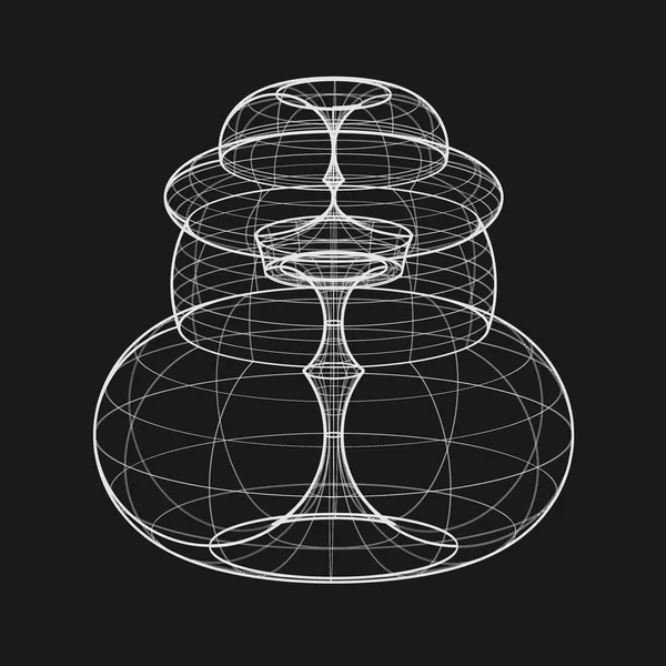 Wireframe shape on a grey background Stock Vector by ©PaulStringer ...