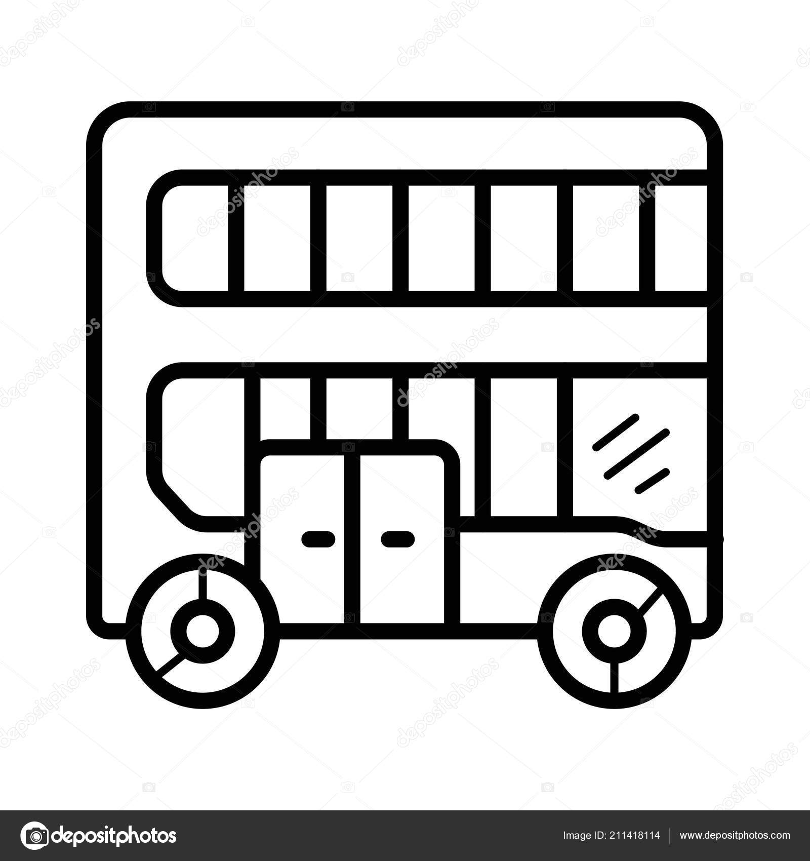 London Bus Icon Vector Illustration Stock Vector by ©secon 211418114