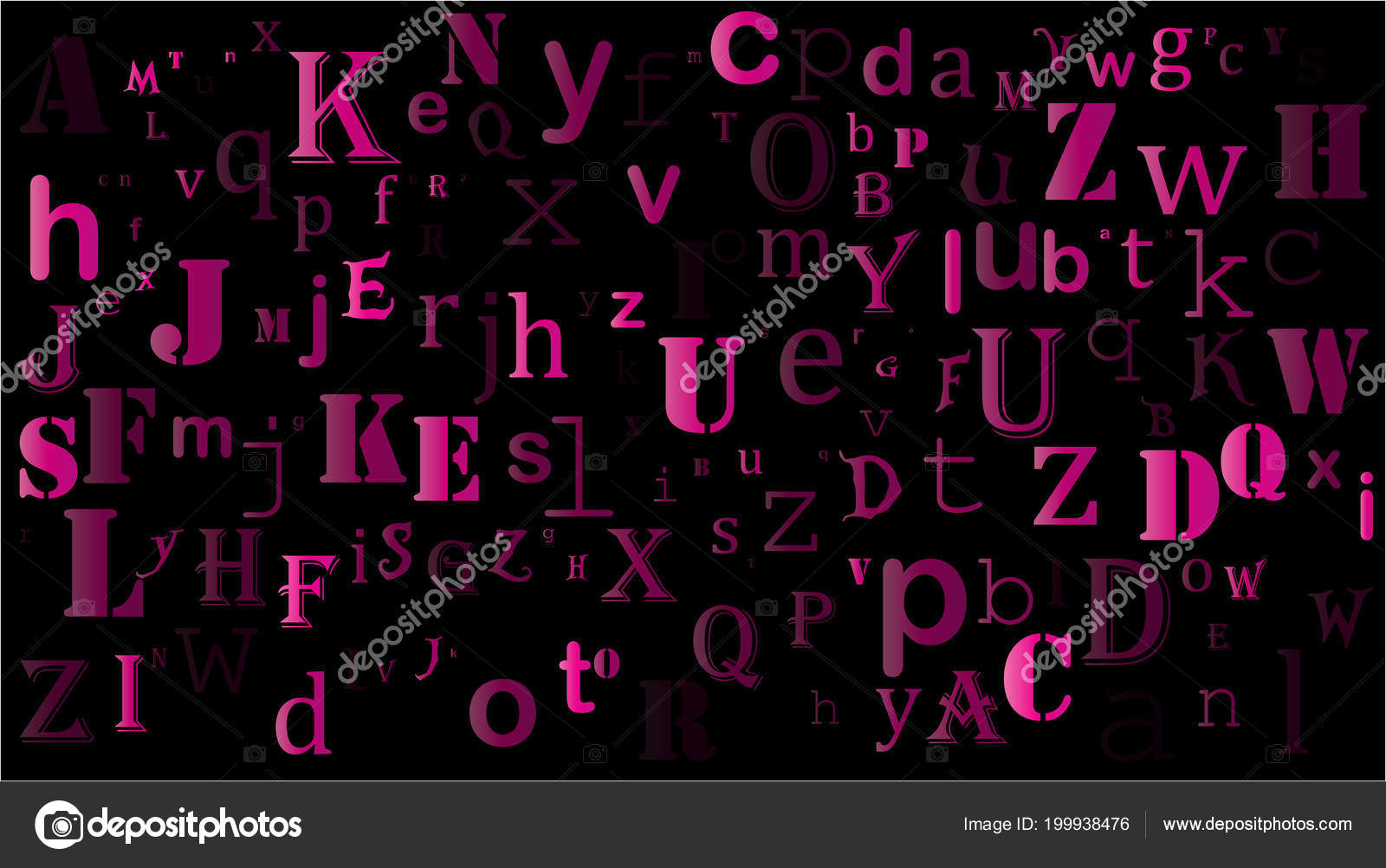 Falling Random Letters Alphabet Beautiful Background Design Stock ...