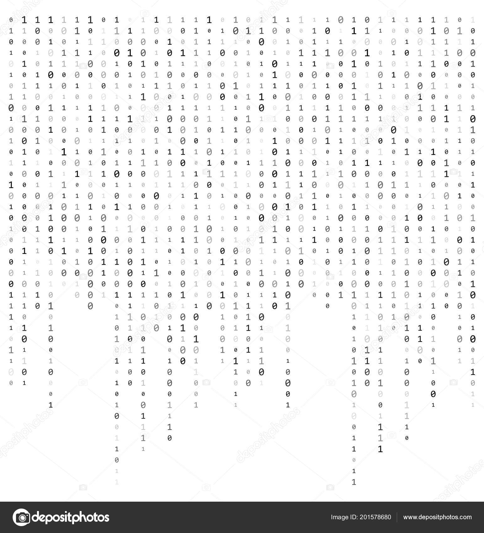 Binary Code Stream Background Data Vector Design Stock Vector Image By ©newelle 201578680