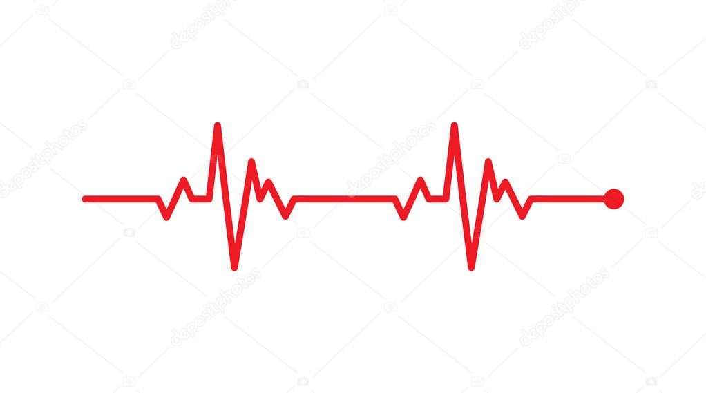 ritmo cardíaco, electrocardiograma, ECG - señal EKG, diseño del ...
