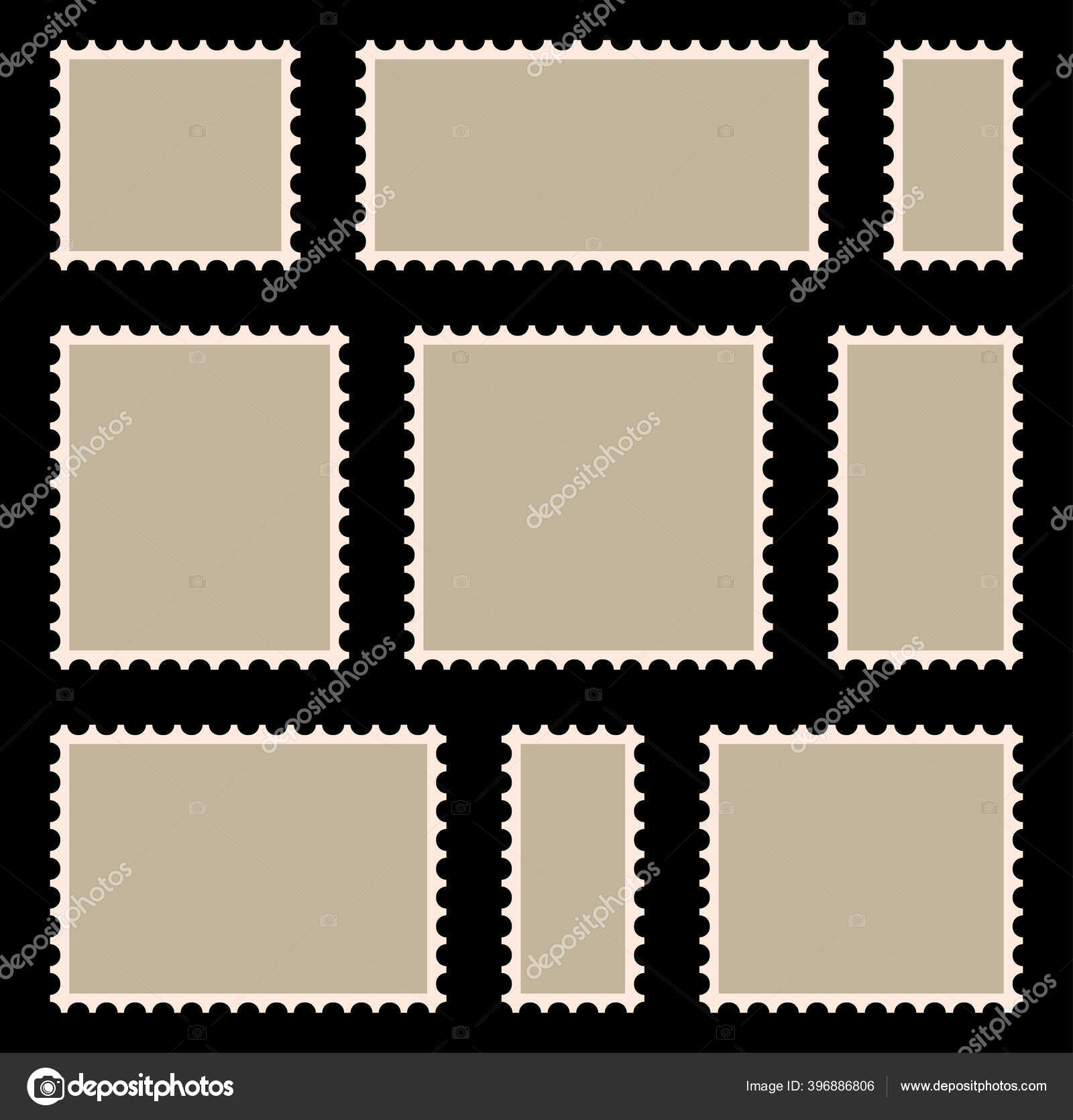 Blank Postage Stamp Clip Art