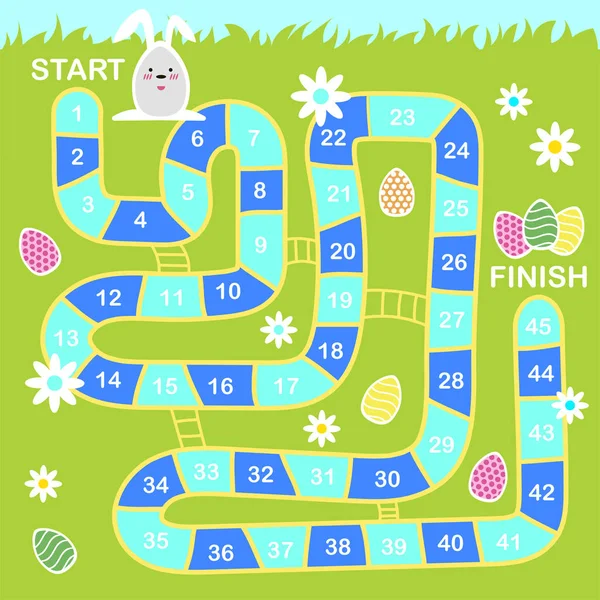 Tablero imprimible pascua juego imágenes de stock de arte vectorial ...