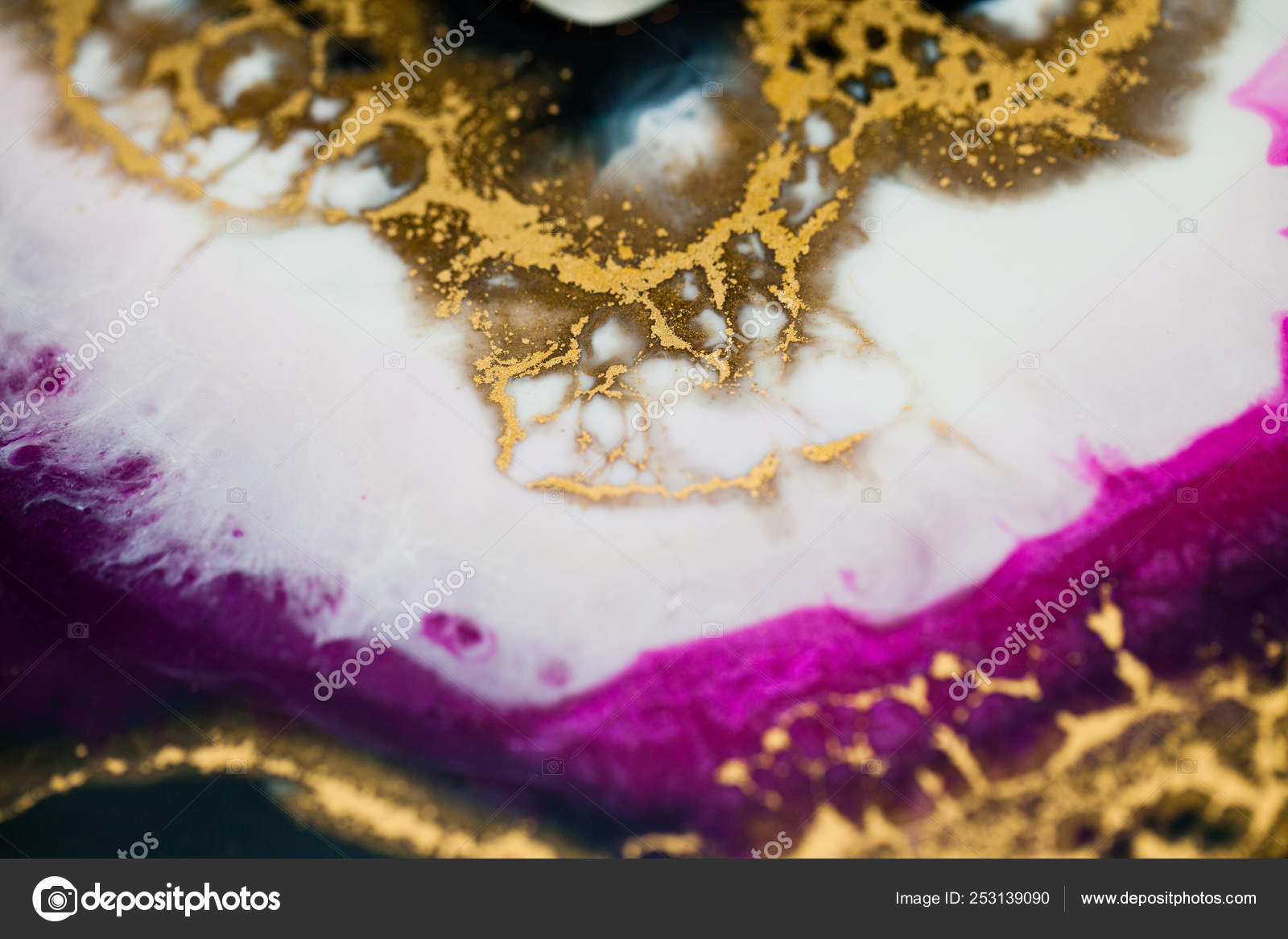 Epoxy Resin Art Abstract Composition Your Design Macro Photo Stock ...