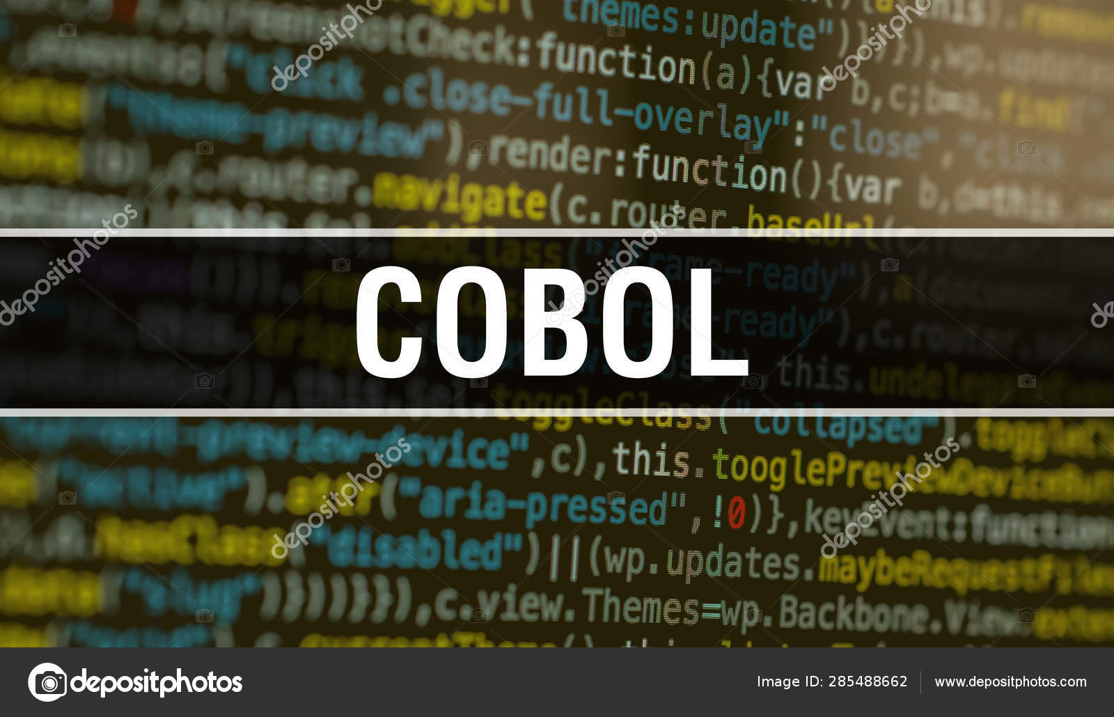 COBOL with Abstract Technology Binary code Background.Digital bi ... COBOL with Abstract Technology Binary code Background.Digital bi ...