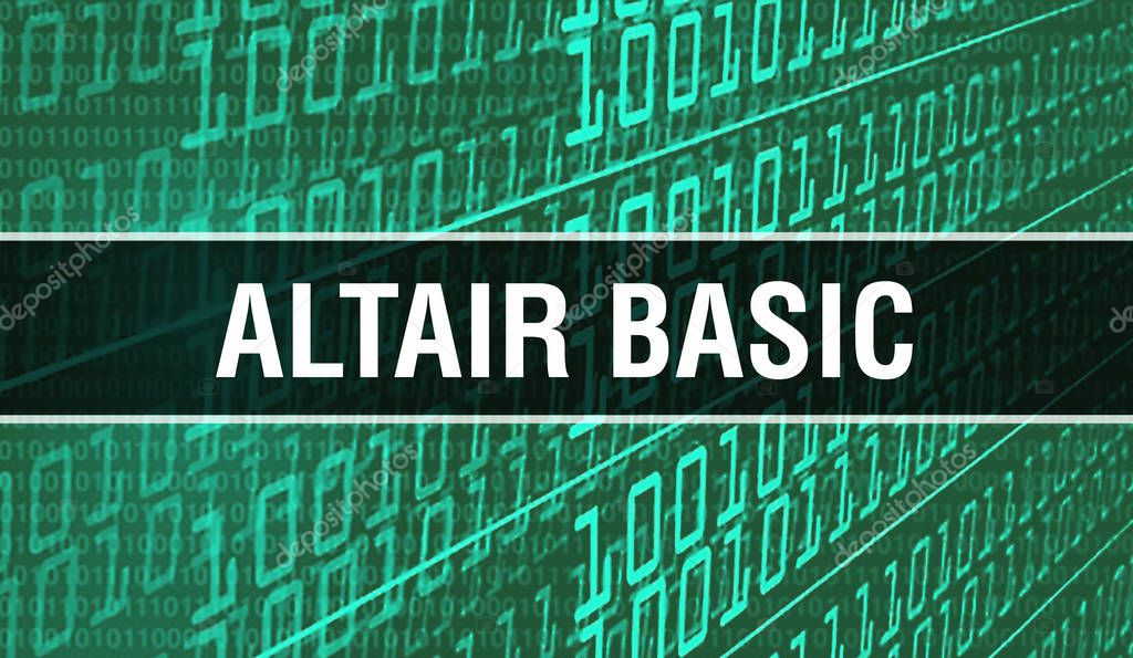 Ilustración del concepto Altair BASIC utilizando código para ...