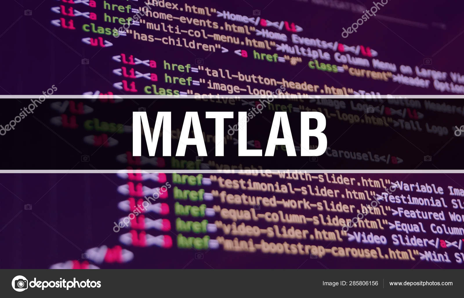 Matlab concept illustration using code for developing programs a ...