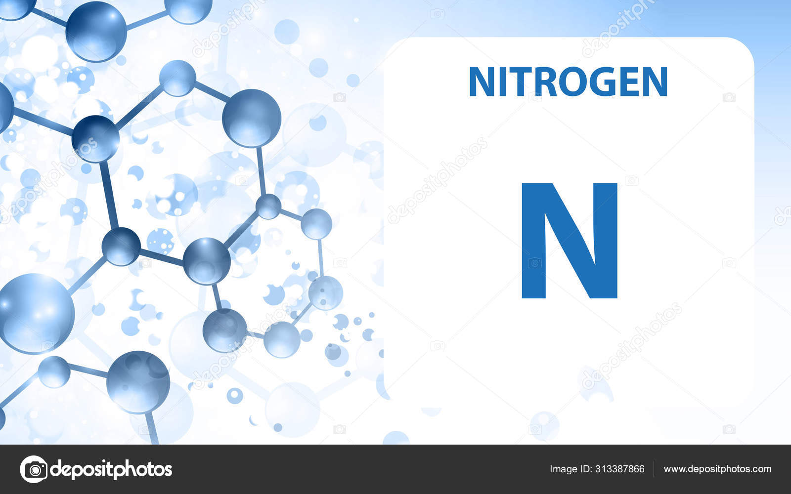 Nitrogen 7 element. Alkaline earth metals. Chemical Element of M Stock ...