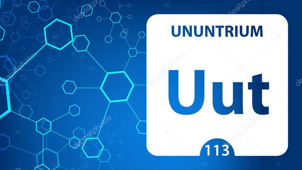 Ununtrium 113 elemento. Metales alcalinos de la tierra. Elemento ...