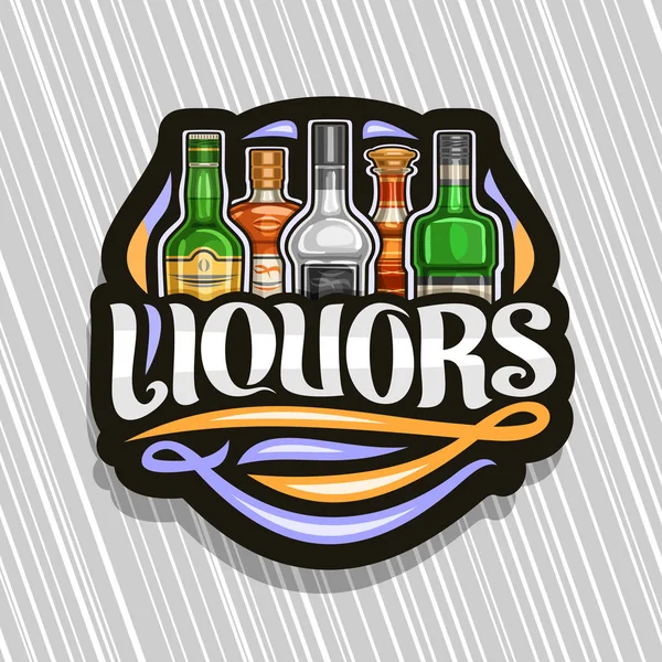 Liquor logo imágenes de stock de arte vectorial | Depositphotos