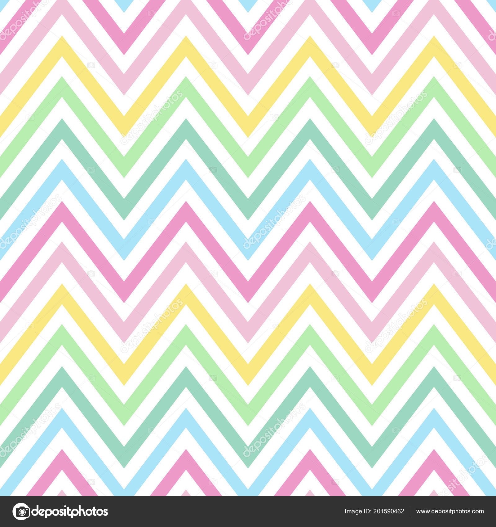 Turquoise And Pink Chevron Background