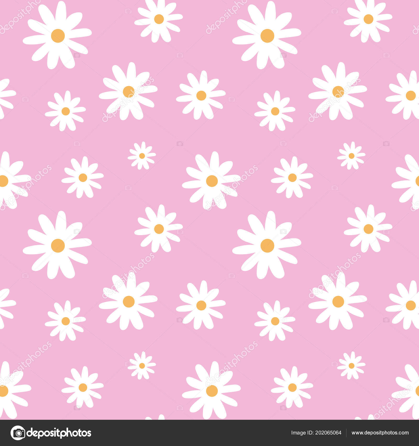 Light Pink Flower Pattern Background
